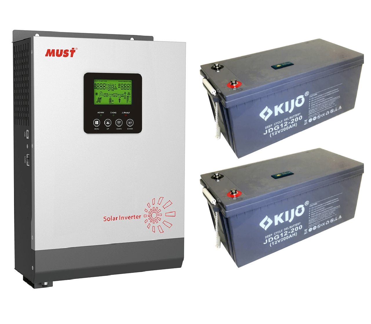 Купить Комплект резервного питания (ИБП) MUST 3 кВт ШИМ автономный, 24В ...