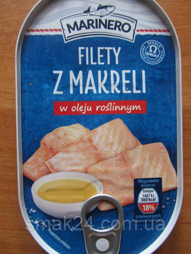 Филе макрели (скумбрии) в растительном масле Marinero Filety z makreli ...
