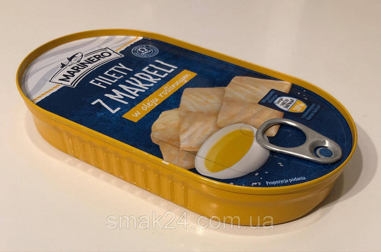 Купить Филе макрели (скумбрии) в растительном масле Marinero Filety z ...