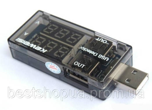 Купить USB тестер Keweisi KWS-V21 напряжения (3-8V) и тока (0-3A ...