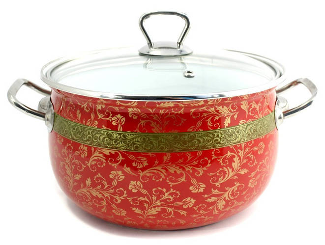 Кастрюля 5,1 л Арабская ночь Interos 1818-22-69220 кухонная кастрюля с крышкой (ID#1839427724 ...