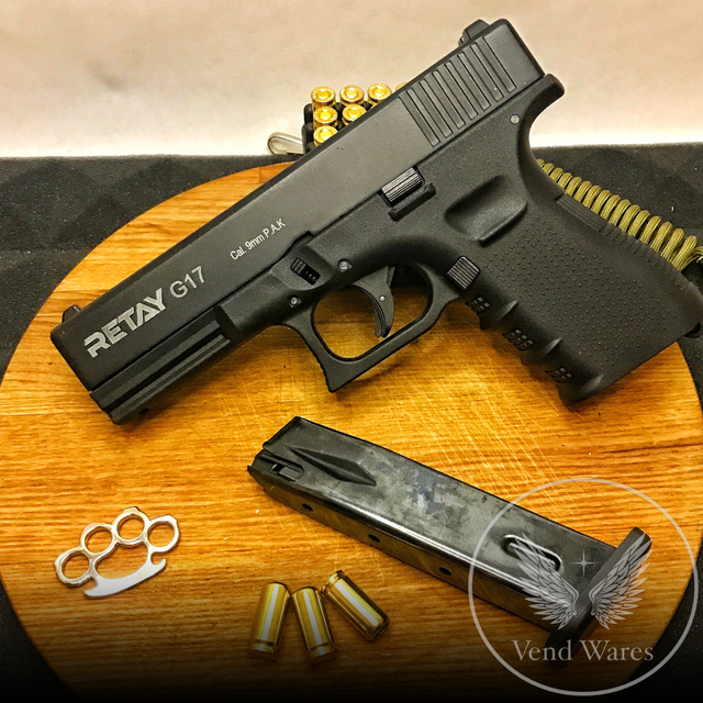 Купить Стартовый пистолет Retay Glock 17 глок под холостой патрон 9мм ...