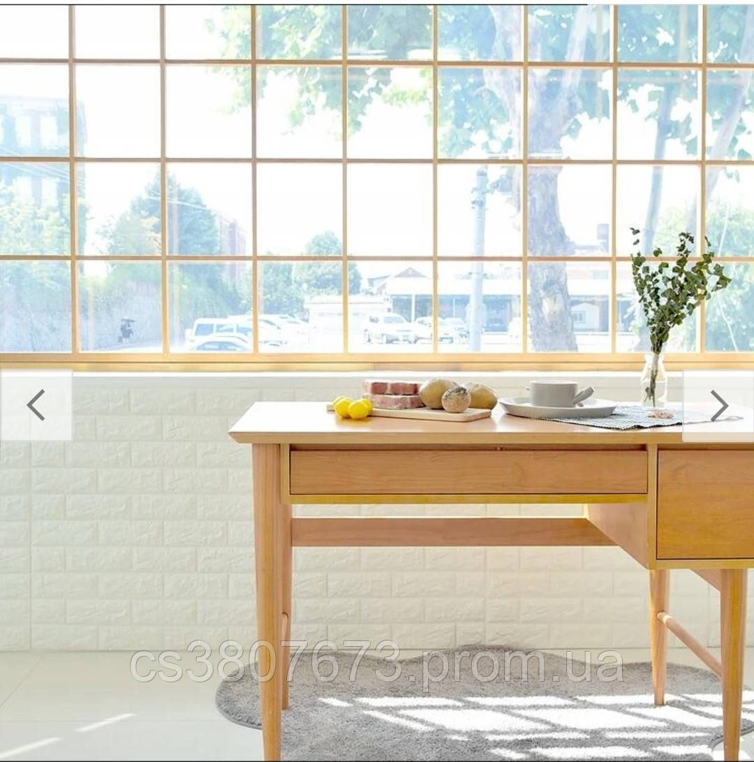 Купити Панелі 3д ПВХ самоклеючі білий кірпіч 70 на 77см самоклейка ...