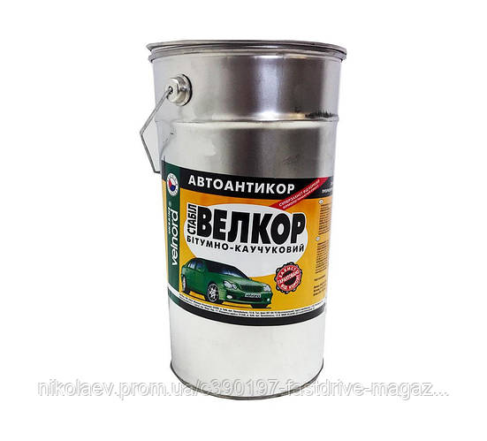 Купить Мастика Velvana Велкор Битумно-каучуковая 4кг, цена 575 ₴ — Prom ...