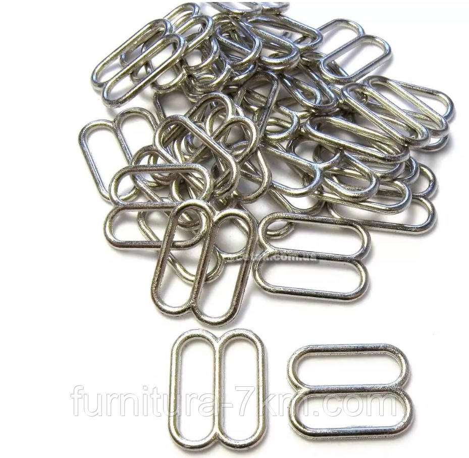 Фурнитура для бюстгальтера купальников 10мм регуляторы серебро 1000шт упаковка Id