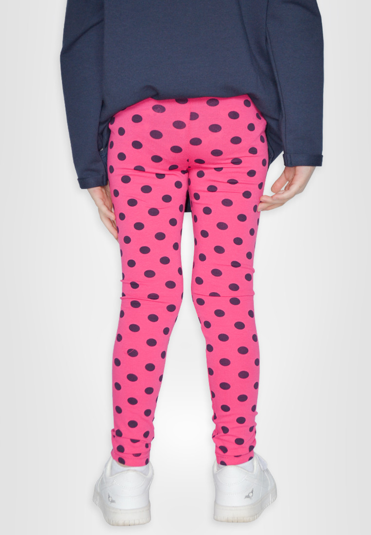 Купить Лосини для дівчат малинові в горошок, цена 150 ₴ — Prom.ua (ID ...