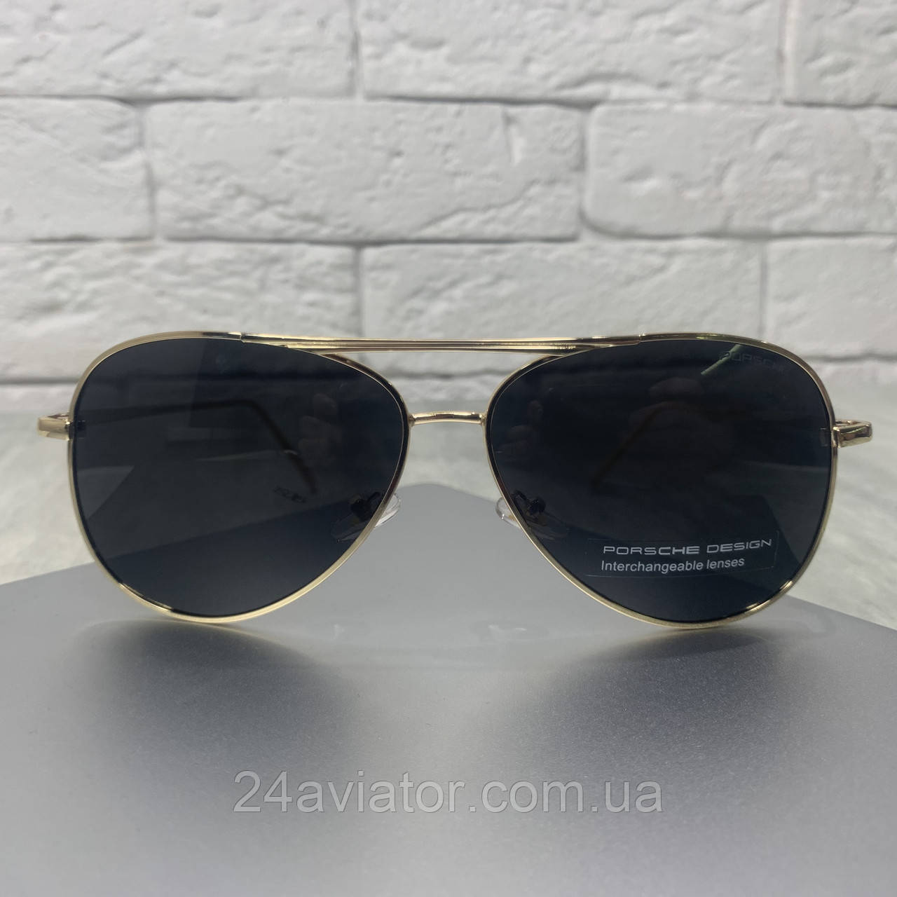 Солнцезащитные очки PORSCHE DESIGN P8606 Polarized черный в золоте ...