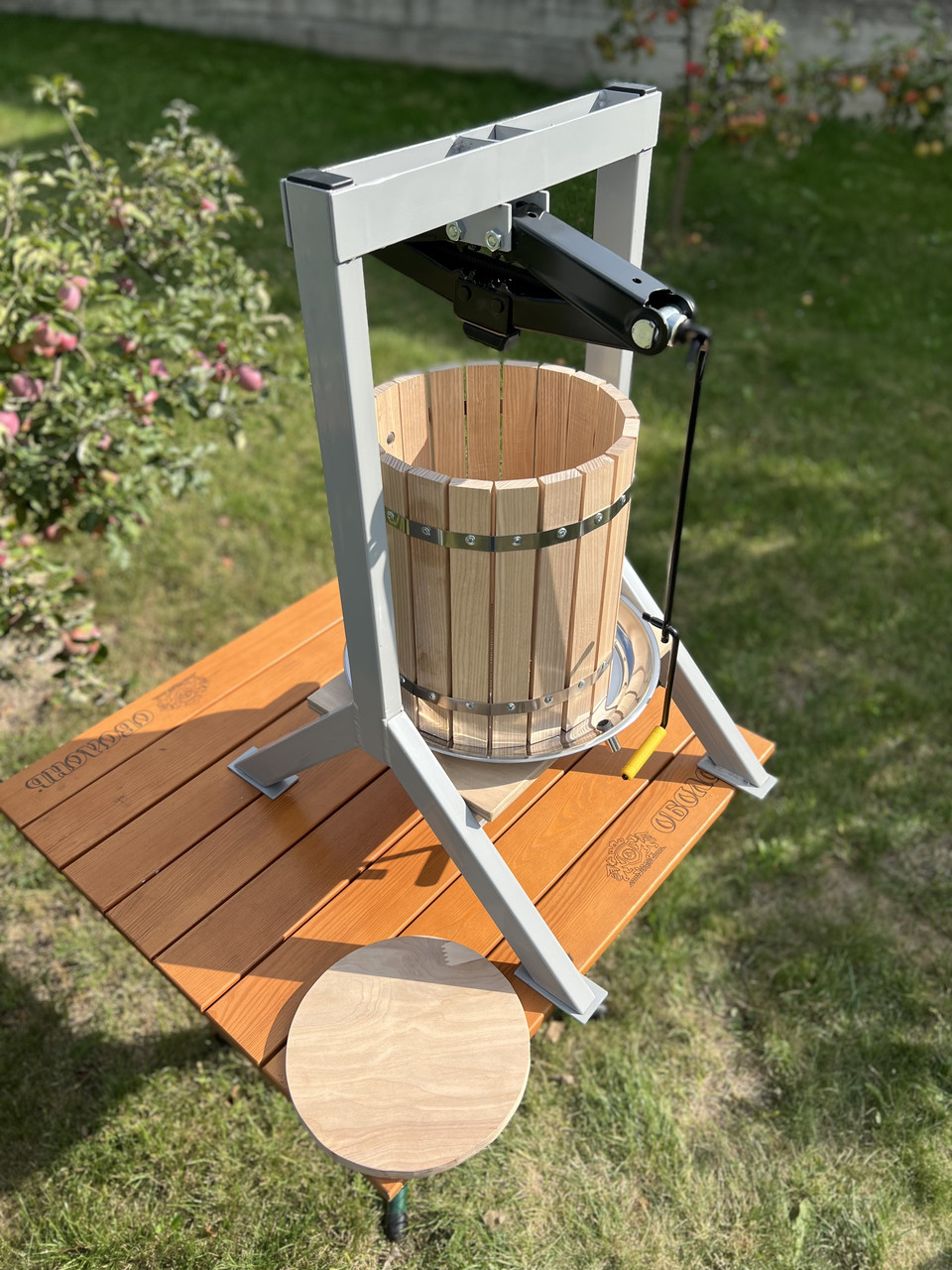 Прес для віджимання соку наземний 20 л. Соковичавниця для фруктів ...