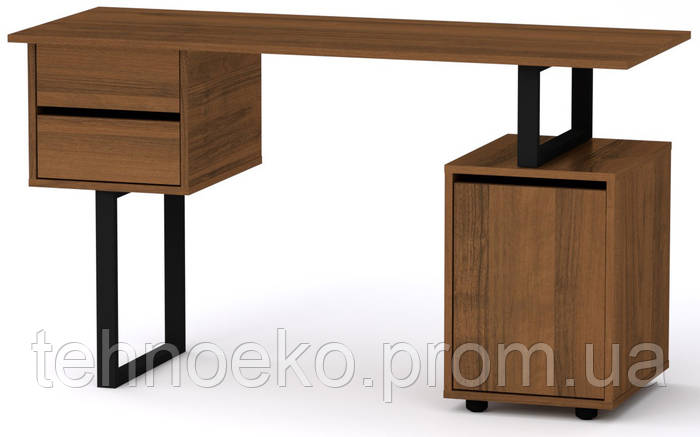 Купити Стіл письмовий Лофт 4 Компаніт Горіх екко 130х50х72 8 см Te код 6517470 ціна 3699 99