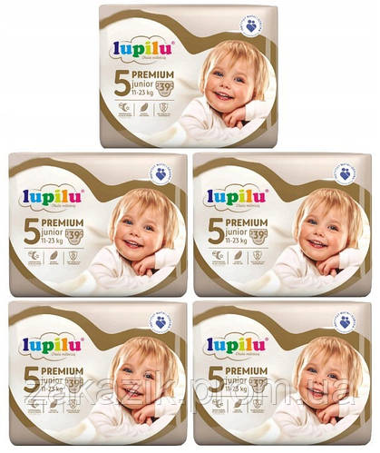 Купити Підгузники Lupilu Premium Junior Розмір 5, Вага 11-23 кг, 195 шт ...