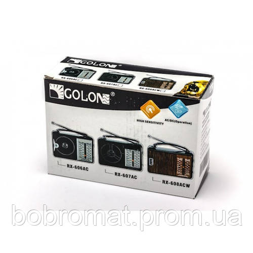 Купити Радіоприймач GOLON RX-606AC BB, код: 6831627, ціна 994.48 ...