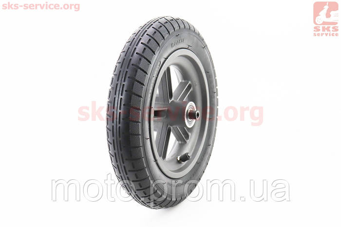 Колесо заднее 10" алюминиевое, пром-подшипники (12х28х8) 6001 2RS, под ...