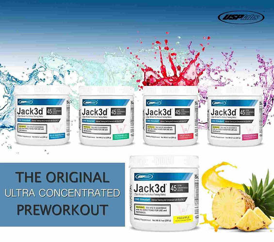 Купить Предтренировочный комплекс USP Labs Jack3d V2 248 g (Watermelon ...