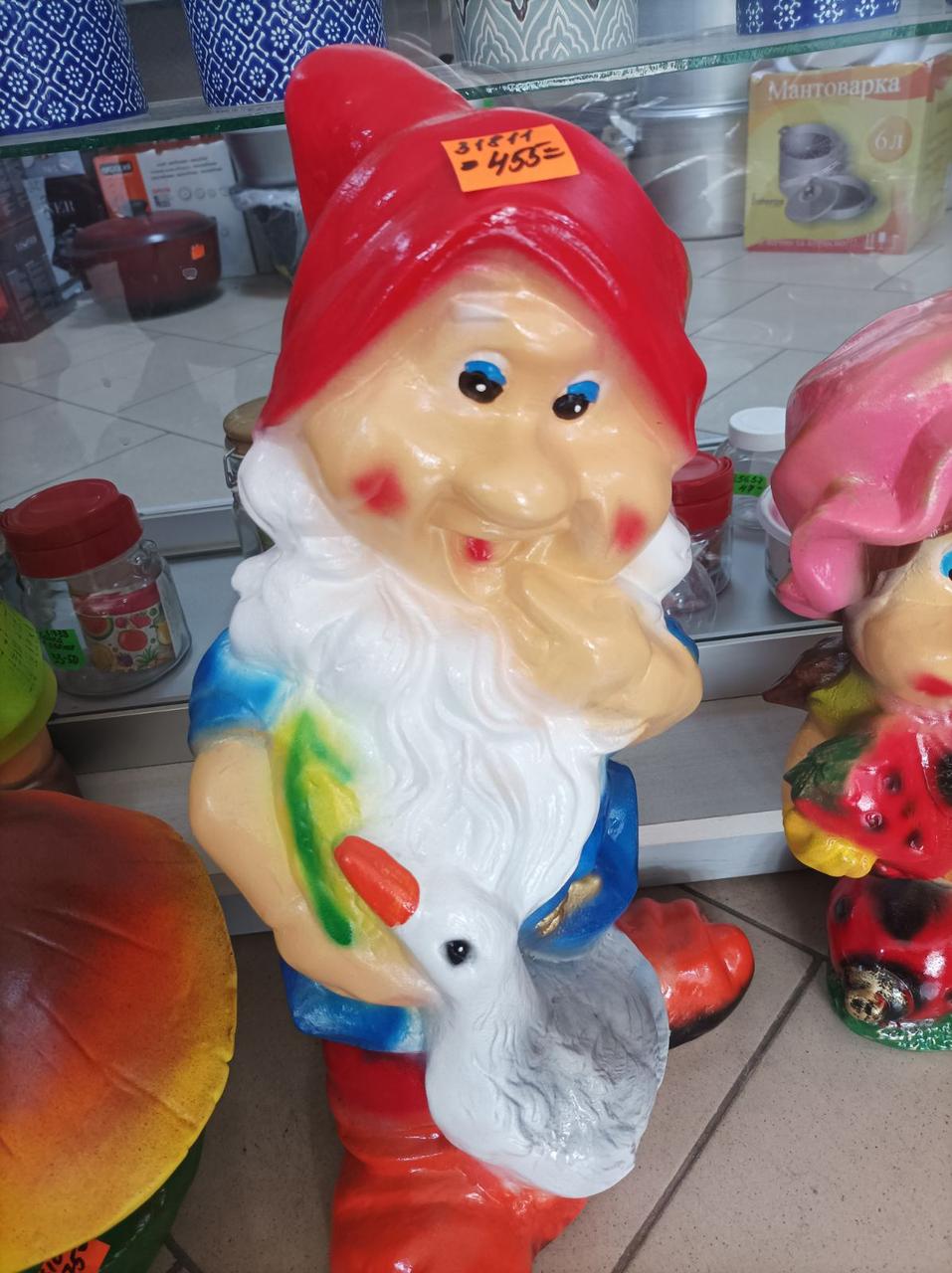 Купити Садова фігура Гном із гусем ціна 455 ₴ Prom Ua Id 1845720301