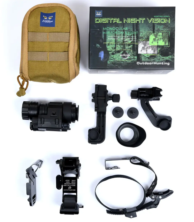 Армейский Прибор Ночного Видения Монокуляр для Военных Охота Night Vision Pvs 14 4х с