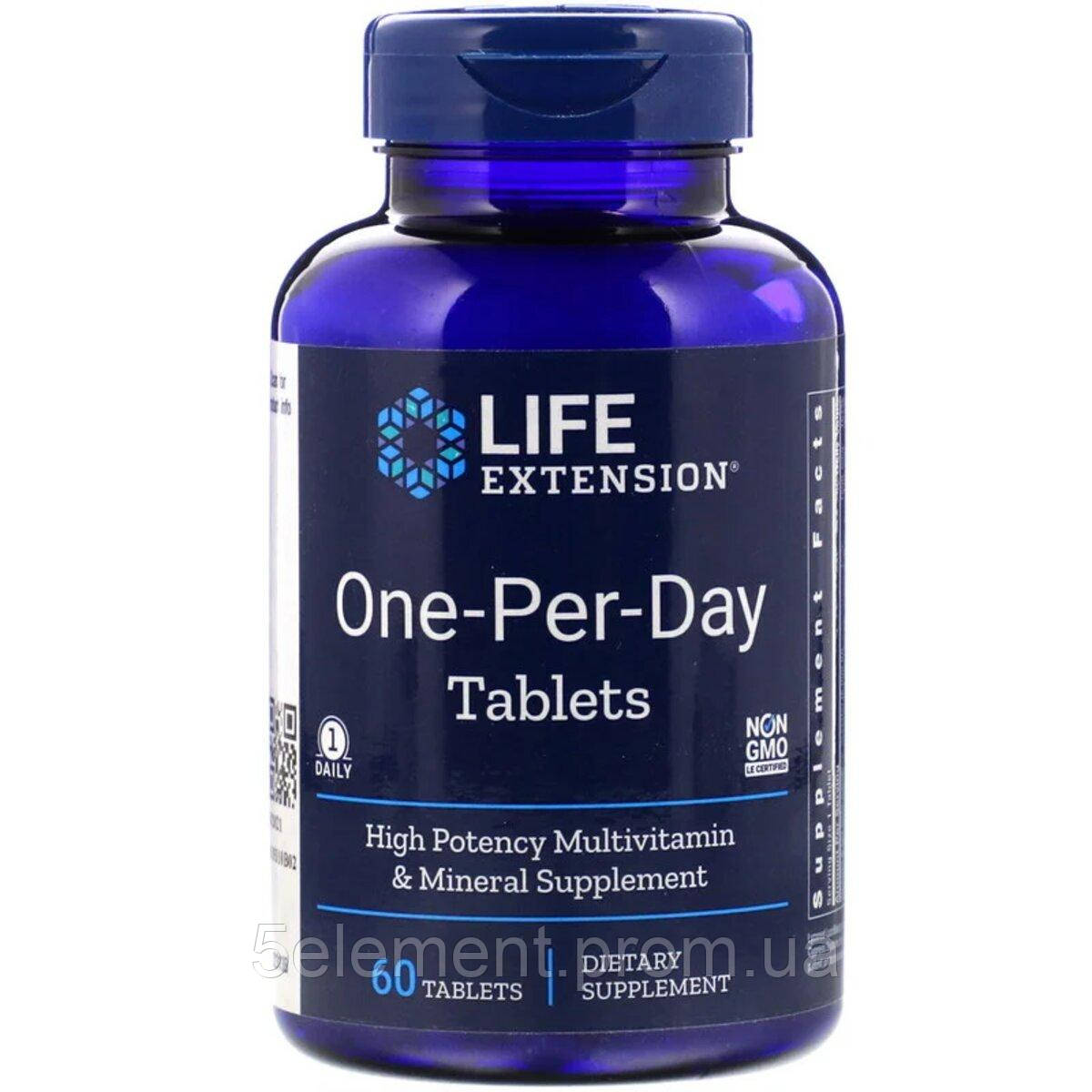 Купить Мультивитамины Одна в День, One-Per-Day, Life Extension, 60 ...