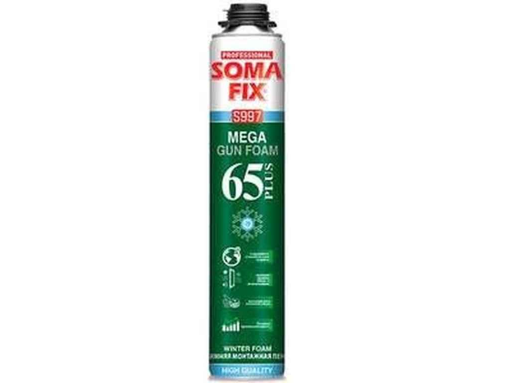 Піна монтажна професійна зима 850мл 1000 г 65л MEGA 65S997 ТМ SOMA FIX ...