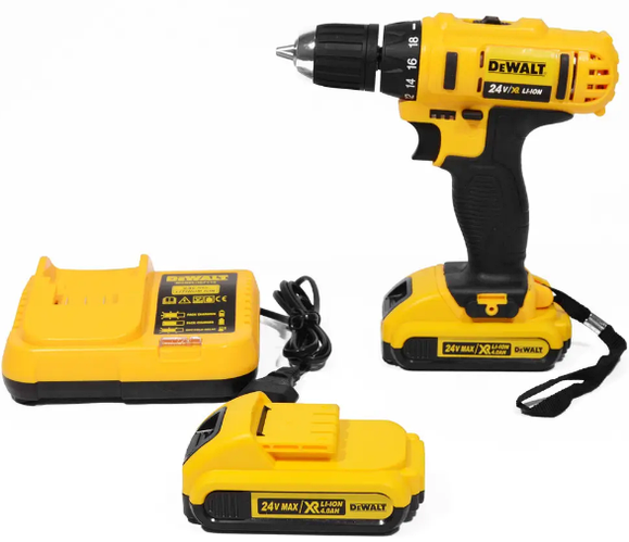 Купити Шуруповерт девольт Dewalt DCD771 акумуляторний 24V з набором ...