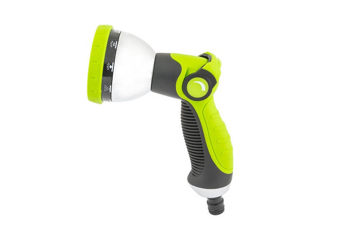 Купить Пистолет для полива MASTERTOOL 1/2" корпус ABS+металл TPR покрытие 10 режимов плавная ...