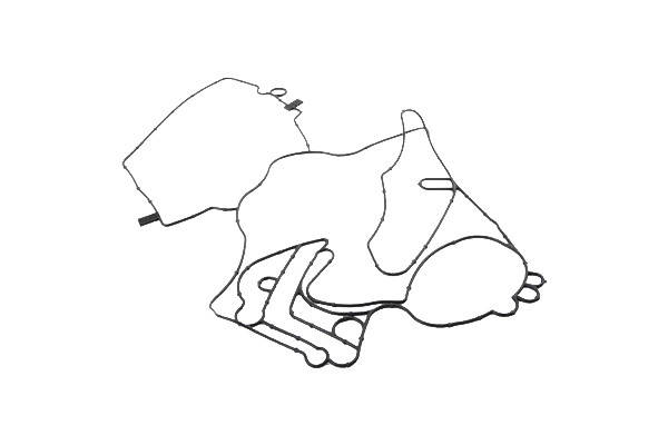 Прокладка передней крышки VW Touareg (10-)/Audi A4 (11-15), A6 (10 ...