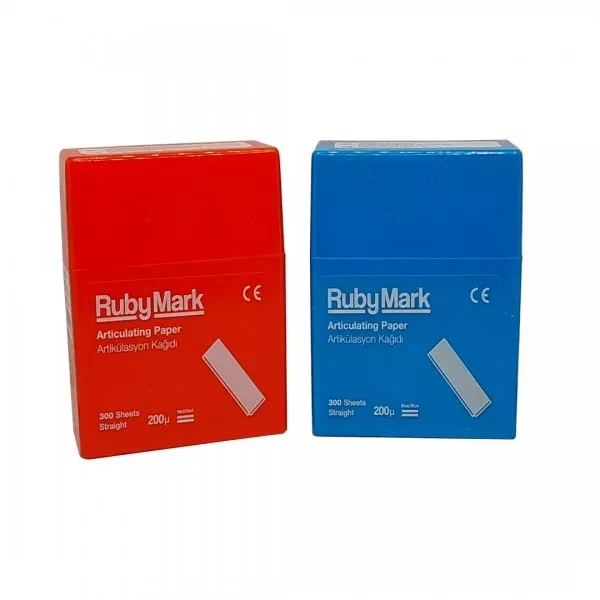 Папір артикуляційний RubyMark прямий 200 мкм 300 шт.: продаж, ціна у Києві. Стоматологічні ...