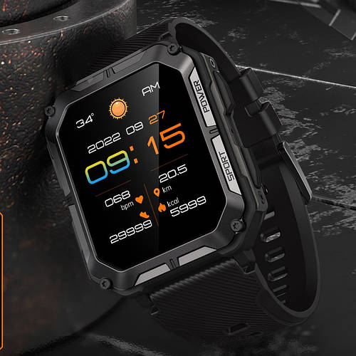 Смарт часы мужские со звонком Bluetooth Modfit C20 Pro Smart Watch тактические водонепроницаемые ...