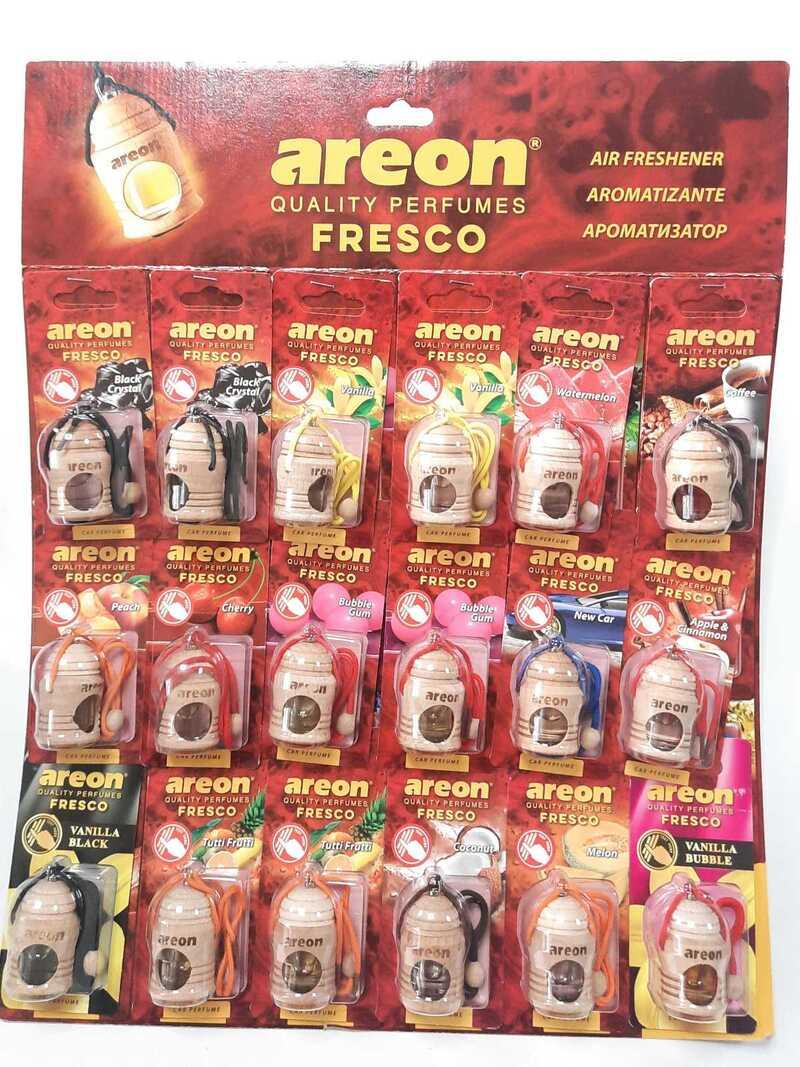 Освіжувач салону на дзеркало AREON-VIP FRESCO MIX на планшеті 4ml ...