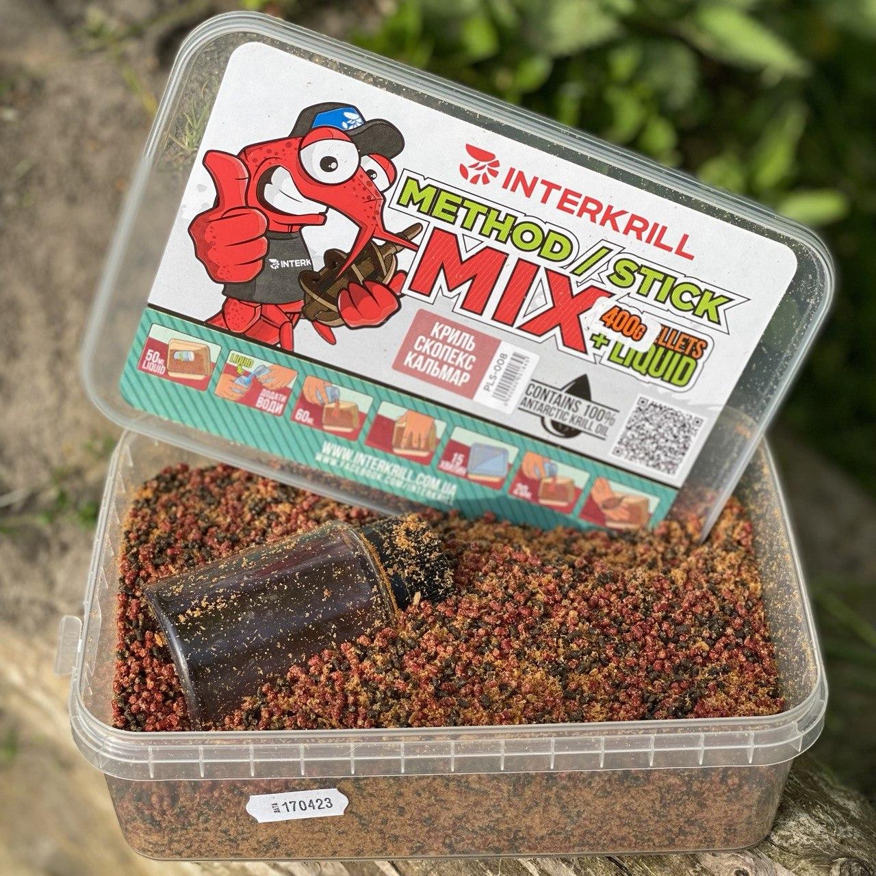 Купить Флет метод Стик Микс / Flat Method Mix Stick Mix Interkrill - Криль-скопекс-кальмар, 400 ...