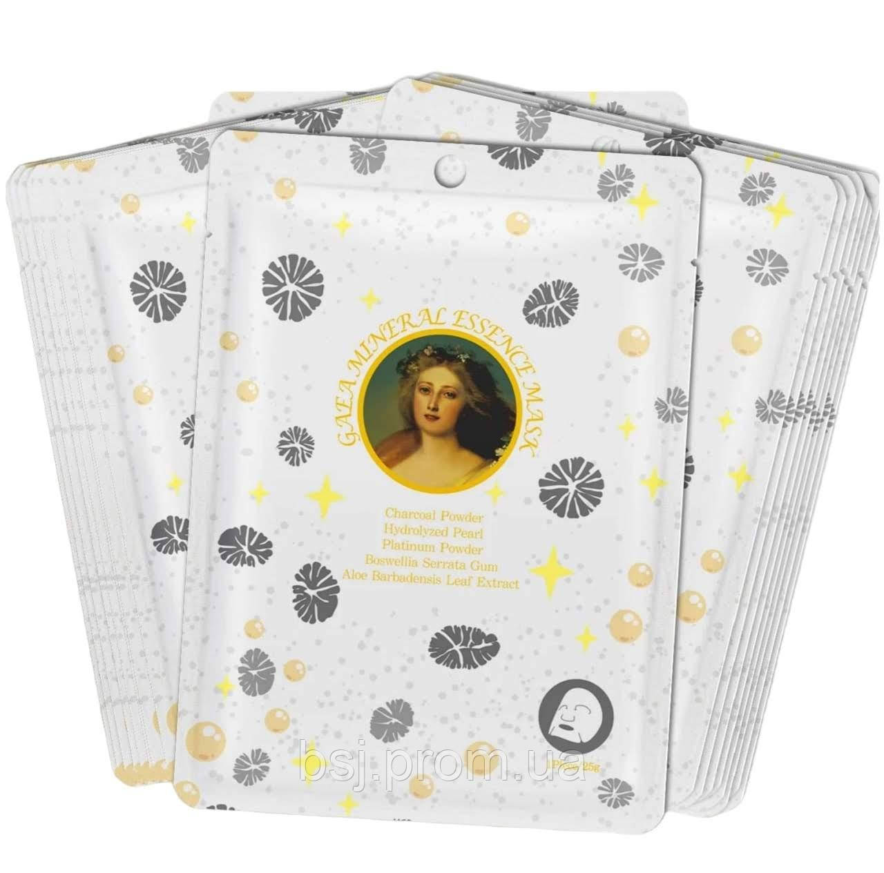 MITOMO Gaea Mineral Essence Mask с Древесным Углем и Экстрактом ...