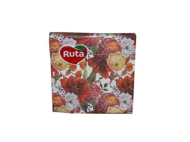 Купить Серветки Ruta Art 20 л. (Квіти) ТМ РУТА "Lv", цена 58.75 ₴ — Prom.ua (ID#1743373043)