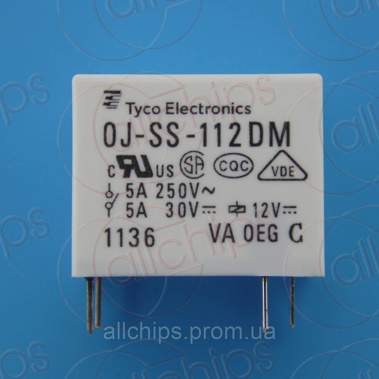 Купити Реле 12В 5А Tyco OJ-SS-112DM relay, ціна 38.88 ₴ - Prom.ua (ID ...