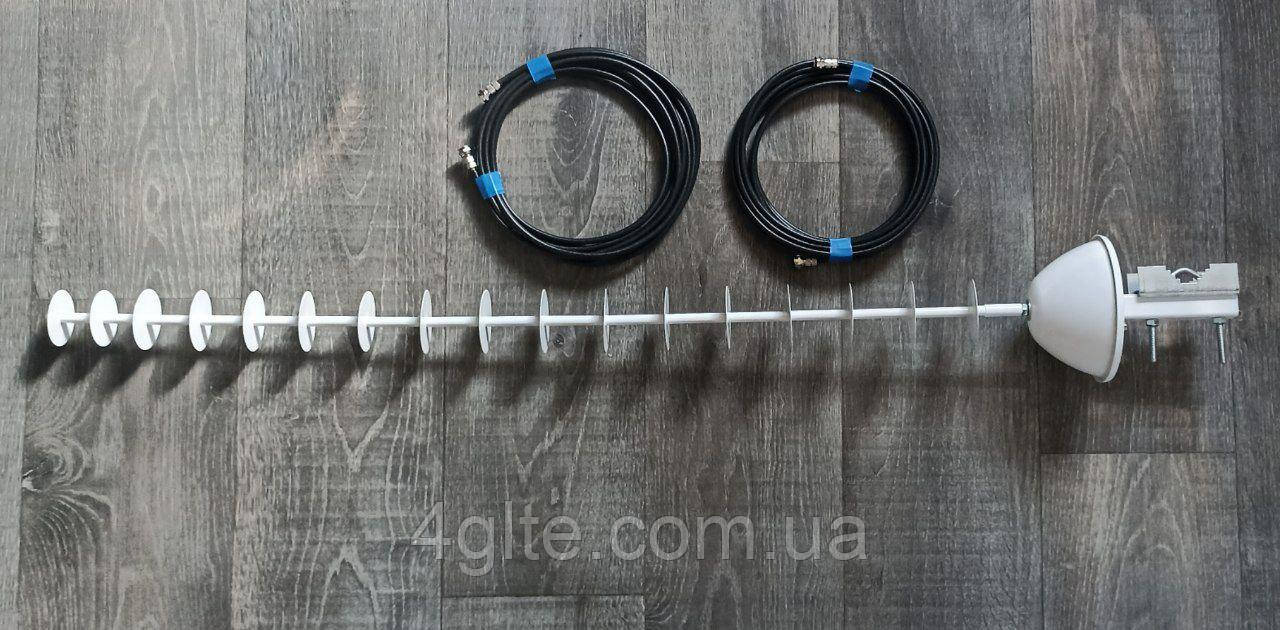 Купить Мощная антенна LTE 4G Стрела-5 MIMO (1700-2170 МГц, 2х20 дБ) с ...