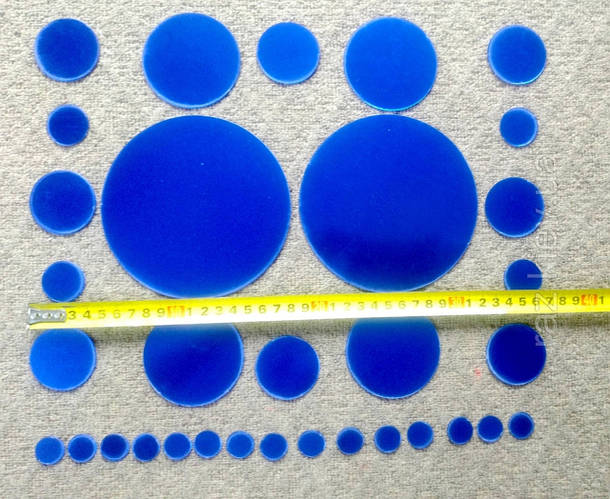 Зеркальные акриловые наклейки круги диаметр от 2см до 13,5см ...