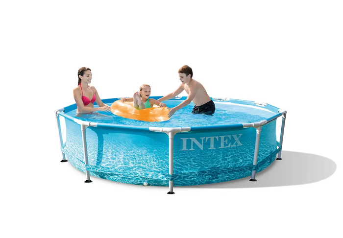 Каркасный бассейн для всей семьи intex, бассеин интекс круглый семейный ...
