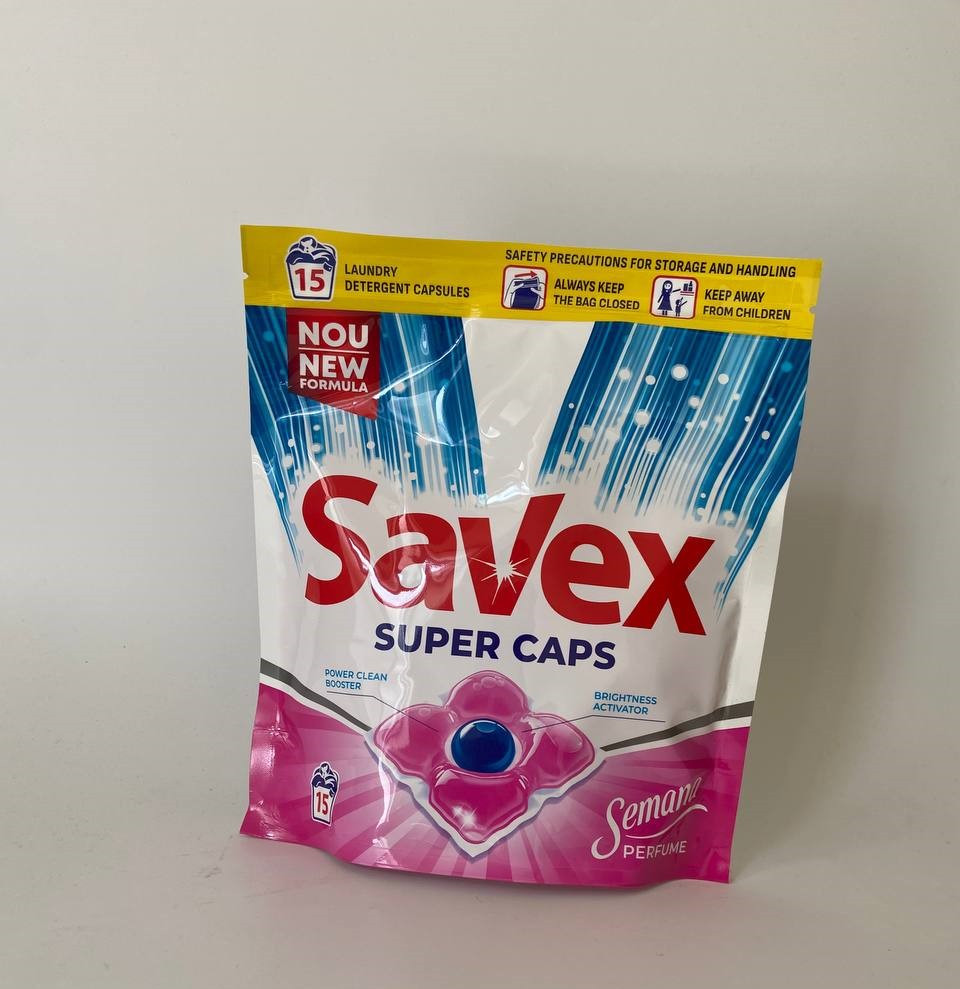 Купити Капсули для прання Savex Super Caps, 15 шт., ціна 165 грн - Prom ...