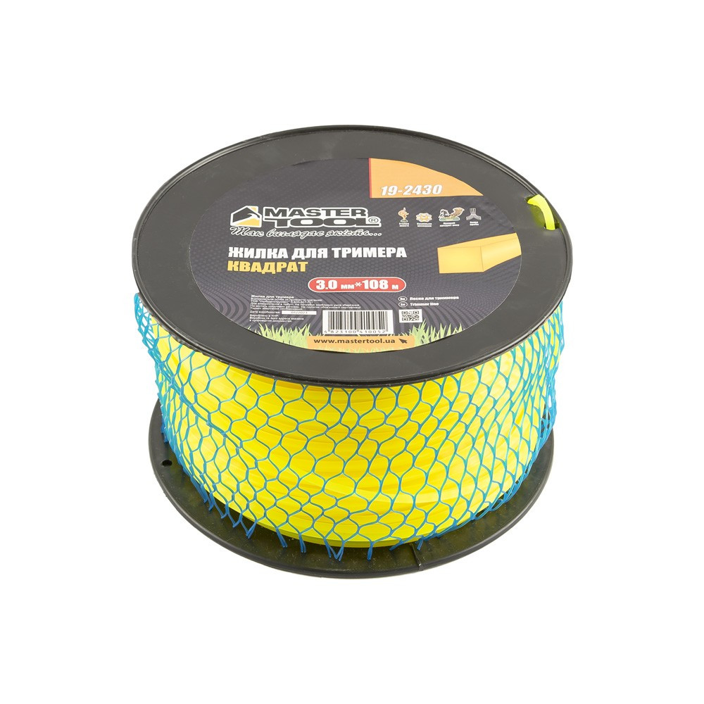 Лісочка для тріммера 3,00 мм* 108 м, 1 кг, "квадрат" MASTERTOOL 19-2430 (ID#1334232203), ціна ...