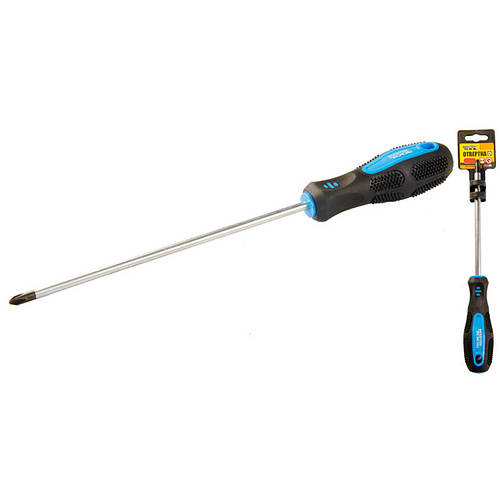 Отвёртка крестовая магнитная MASTERTOOL PH2х200 мм ручка с TPR покрытием 48-5220 (ID#1849902948 ...