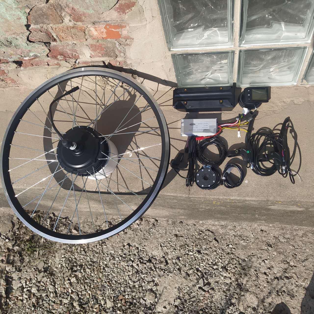 КОМПЛЕКТ: Мотор-колесо заднее 500W 48V, Ручки тормоза, Дисплей ...