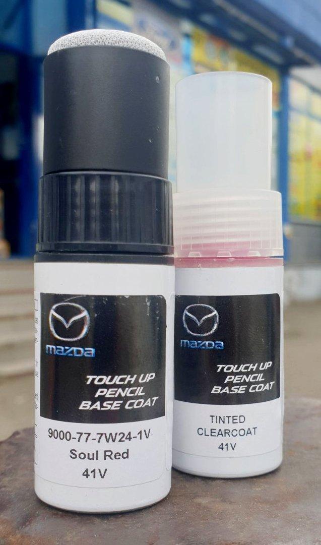 Оригинальная краска для сколов и царапин Mazda Soul Red 41V 9000-77 ...