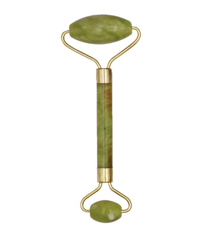 Роллер гуаша для лица из натурального камня, нефритовый роликовый ...