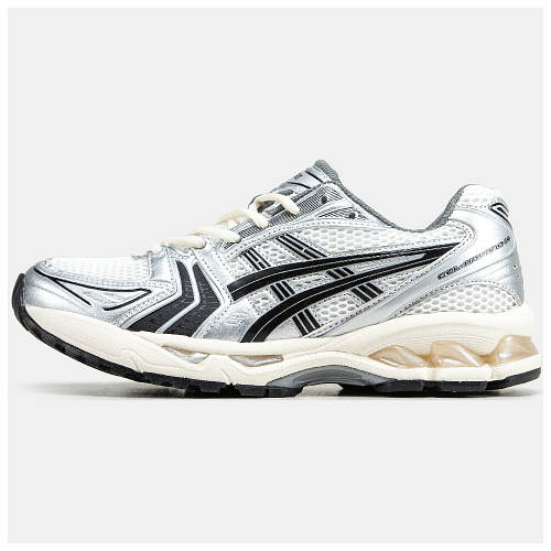 Мужские кроссовки Asics Gel-Kayano 14 White Silver Black серебристые ...