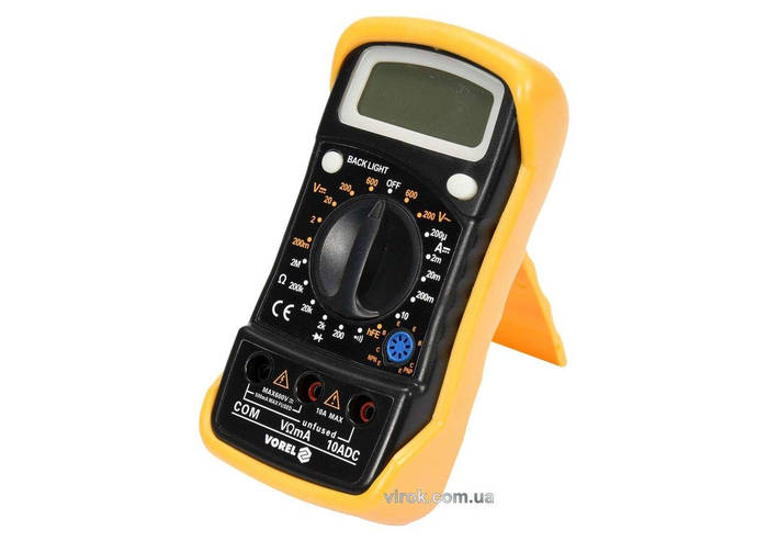 Купить Мультиметр для вимірювання електричних параметрів VOREL : цифровий з LCD-дисплеєм [50 ...