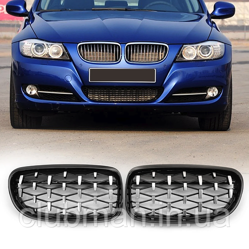 Решітка радіатора BMW (БМВ) 3 series Е90 Е91 LCI (2009-2012) Унікальна ...