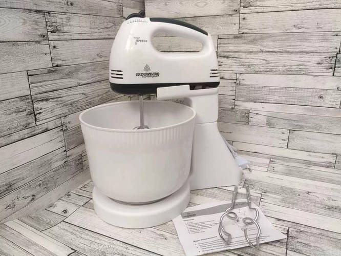 Купить Ручной миксер для кондитера 2л 300W (7 скоростей), Миксер тесто ...