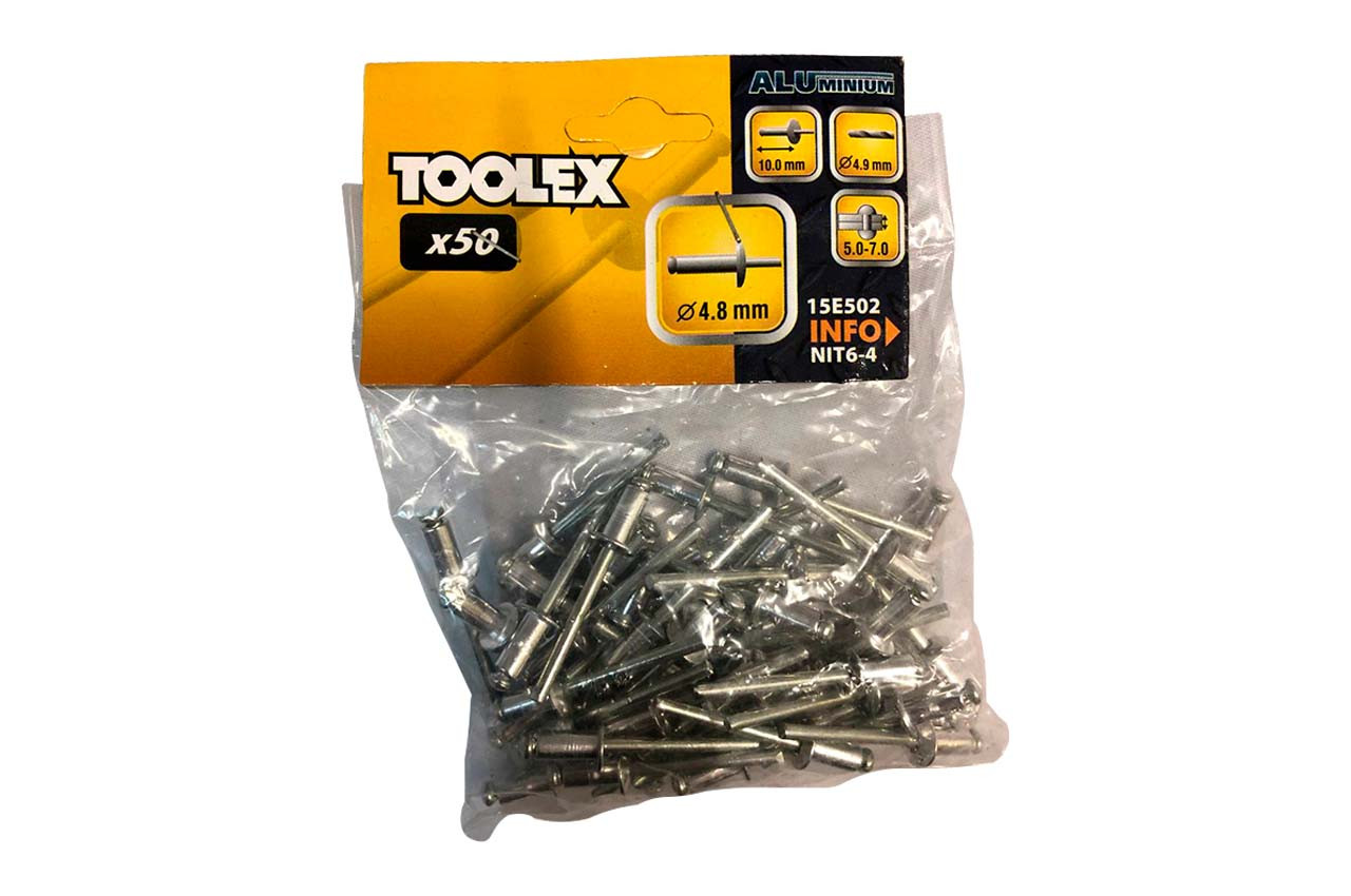 Купить Заклепка Toolex - 4,8 x 10мм (50шт), цена 25 ₴ — Prom.ua (ID ...