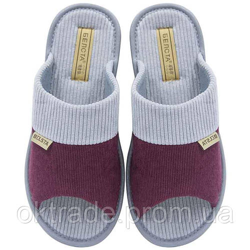 Купить Комнатные тапочки Белста 38 25,5 см Бордовые 4100379 OD, код ...