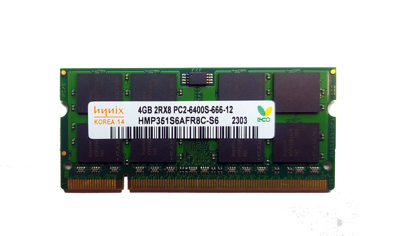 Оперативна пам'ять Hynix 4GB SO-DIMM DDR2 800 MHz (HMP351S6AFR8C-S6 ...