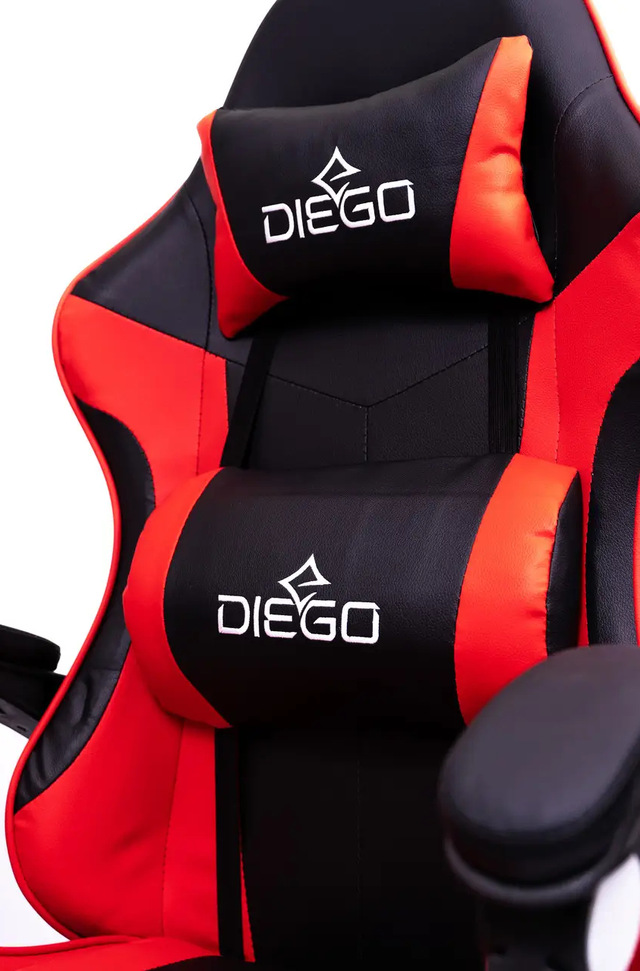Кресло DIEGO Профессиональное Черно-красное, Геймерские Игровые Кресла ...