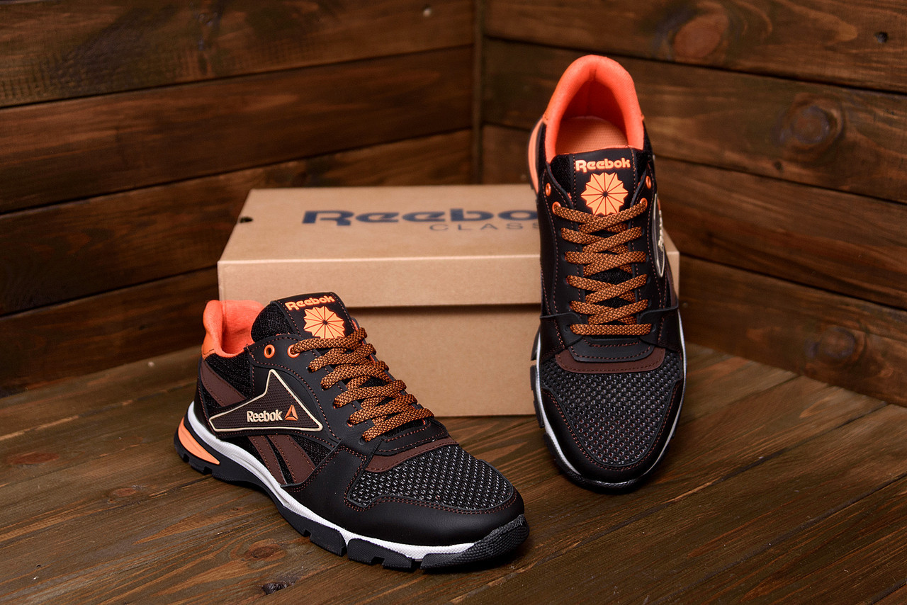 Мужские Кожаные Летние Кроссовки Reebok, Мужские Кроссовки Сетка ...