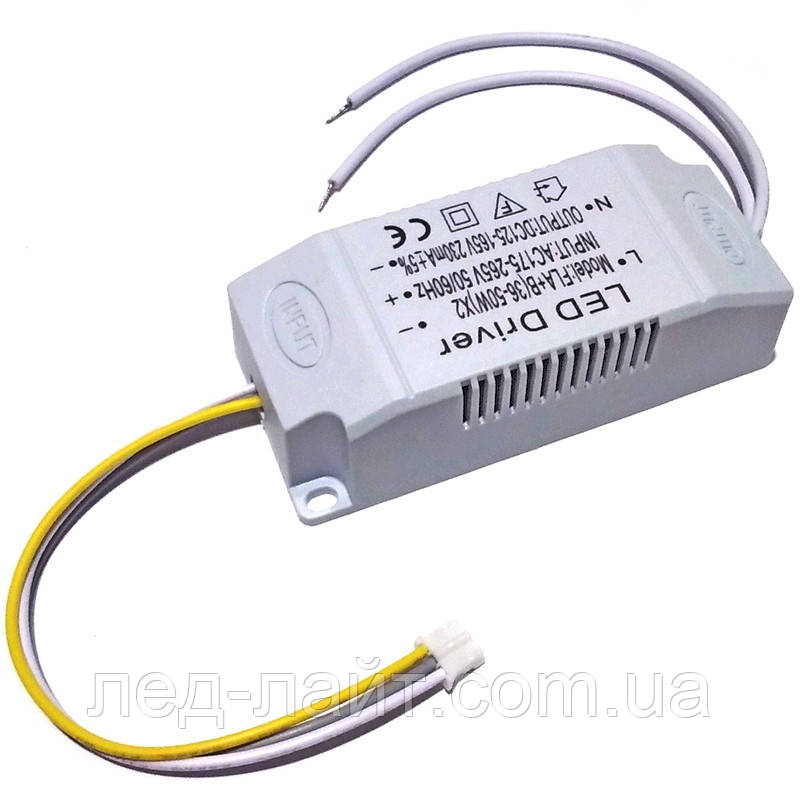 Драйвер світлодіодів (36-50W)х2 230mA 220В оптом та в роздріб в Україні ...